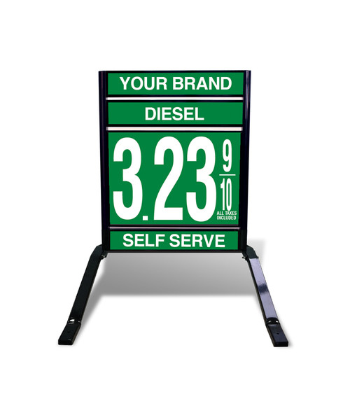 1 GRADE VXS110 SERIES FUEL PRICE SIGN WITH 22" FLIP DIGITS VERSA ...