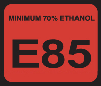 D-20-E85 Octane & Cetane Rating Decal - E85... | Gasoline Advertising