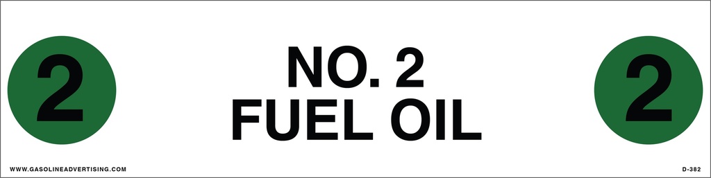 D-382-N API COLOR CODED DECAL - NO. 2 FUEL OIL | Gasoline Advertising