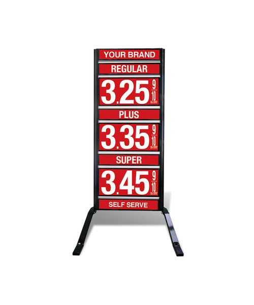 3 GRADES VXS310 SERIES FUEL PRICE SIGN WITH 12" FLIP DIGITS VERSA ...