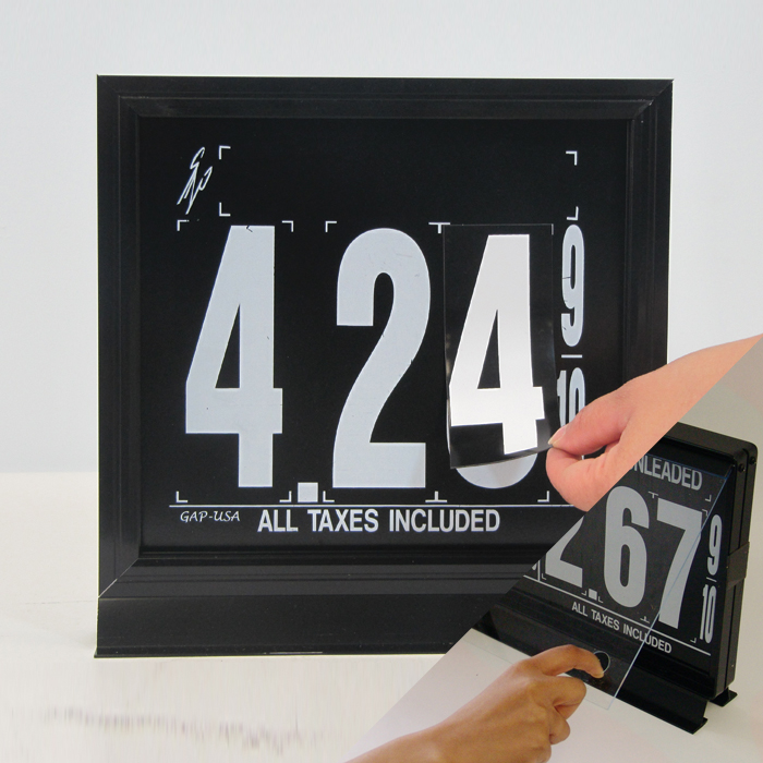 1 Grade M100 Series Pump Top Fuel Price sign w/ 4.5" Magnetic Digits ...