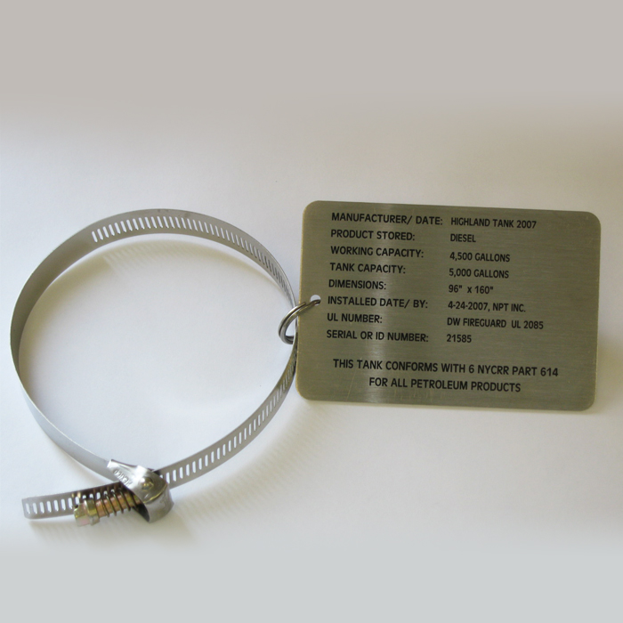 UST5-ES-CPD Fill Port ID TAG | Gasoline Advertising