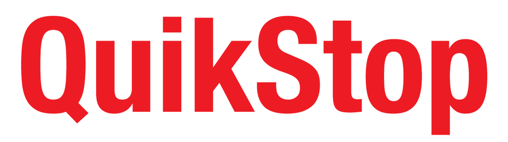 D-165-QS-RW - 16" W x 4.5" H - QuikStop - Decal | Gasoline Advertising